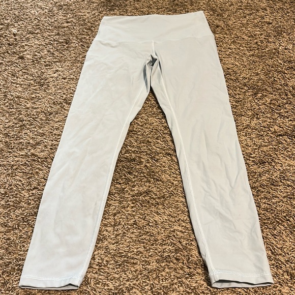 lululemon athletica | Pants & Jumpsuits | Lululemon Light Blue Leggings ...